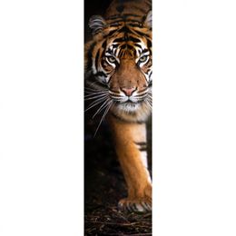 XIMAX Raumheizk&ouml;rper Design Heizk&ouml;rper P1 Plan Print Tiger vertikal, 180x52 cm (952 W)