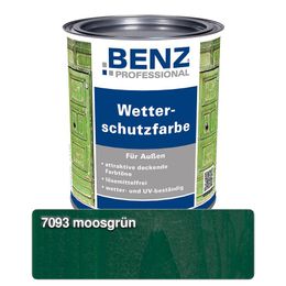 BENZ PROFESSIONAL Wetterschutzfarbe Holzschutzmittel , 2,5 l, Moosgr&uuml;n