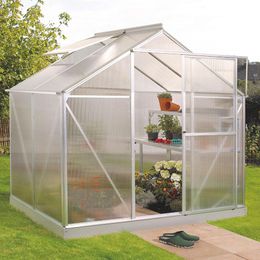 Vitavia Gew&auml;chshaus Eos Tomatenhaus Silber, 6 mm, 155x198x208 cm (LxBxH)