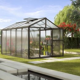 Vitavia Gew&auml;chshaus Zeus Tomatenhaus Schwarz, 16 mm, 391x258x250 cm (LxBxH)