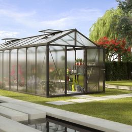 Vitavia Gew&auml;chshaus Zeus Tomatenhaus Schwarz, 10 mm, 614x258x250 cm (LxBxH)