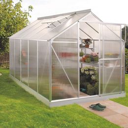 Vitavia Gew&auml;chshaus Eos Tomatenhaus Silber, 6 mm, 377x198x208 cm (LxBxH)