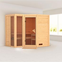 Karibu Sauna Amara, ohne Ofen, ohne Dachkranz