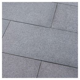 Seltra Natursteine Terrassenplatten GALA EXACTA NEW satiniert Granit anthrazit Herkunft Vietnam, 60x40x3 cm