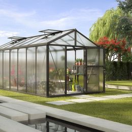 Vitavia Gew&auml;chshaus Zeus Tomatenhaus Schwarz, 16 mm, 540x258x250 cm (LxBxH)
