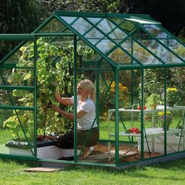 Vitavia Gew&auml;chshaus Venus Tomatenhaus Smaragd, 3 mm, 257x195x197 cm (LxBxH),ESG (Einscheibensicherheitsglas, kristallklar)