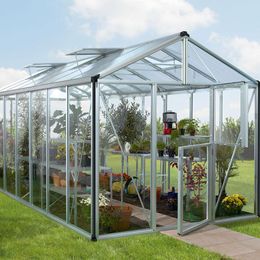 Vitavia Gew&auml;chshaus Zeus Tomatenhaus Silber Kombiverglasung, 540x258x250 cm (LxBxH)
