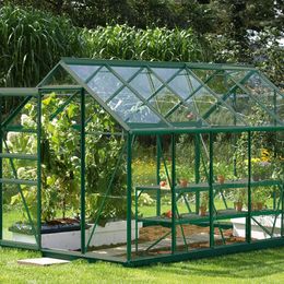 Vitavia Gew&auml;chshaus Venus Tomatenhaus Smaragd, 3 mm, 321x195x197 cm (LxBxH),ESG (Einscheibensicherheitsglas, kristallklar)