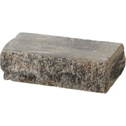 KANN Bruchsteinmauer Vermont muschelkalk-nuanciert Mauersteine, End-Element (50x25 cm)