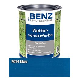 BENZ PROFESSIONAL Wetterschutzfarbe Holzschutzmittel , 2,5 l, Blau