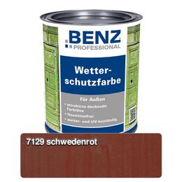 BENZ PROFESSIONAL Wetterschutzfarbe Holzschutzmittel , 0,75 l, Schwedenrot