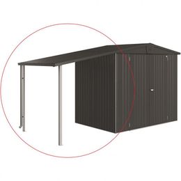 BioHort Seitendach Ger&auml;tehaus Europa dunkelgrau-metallic, 2/3/4A (150x156 cm)