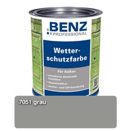 BENZ PROFESSIONAL Wetterschutzfarbe Holzschutzmittel , 2,5 l, Grau