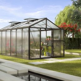 Vitavia Gew&auml;chshaus Zeus Tomatenhaus Schwarz, 10 mm, 465x258x250 cm (LxBxH)