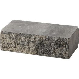 KANN Bruchsteinmauer Vermont Nero Bianco Mauersteine, Grundelement (50x25 cm)