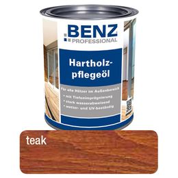 BENZ PROFESSIONAL Hartholzpflege&ouml;l Holzschutzmittel, 0,75 l, Teak