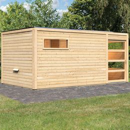 Karibu Saunhaus Hygge Naturbelassen, ohne Ofen