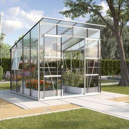 Vitavia Gew&auml;chshaus Freya Tomatenhaus Silber Kombiverglasung, 292x258x225 cm (LxBxH)