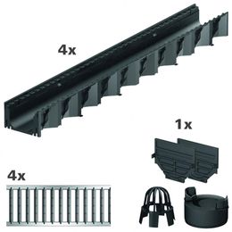 Aco Rundum Sorglos Hexaline, 4 m, mit Stegrost