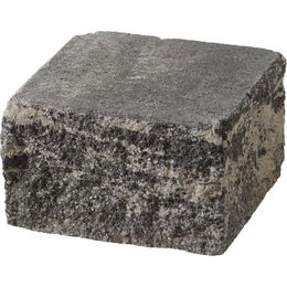 KANN Bruchsteinmauer Vermont Nero Bianco Mauersteine, Halbende (25x25 cm)