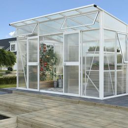 Vitavia Gew&auml;chshaus Aura Tomatenhaus Weiss, 295x393x242 cm (LxBxH)