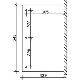 Skan Holz Terrassen&uuml;berdachung Venezia Terrassendach, 541x339 cm, Wei&szlig;
