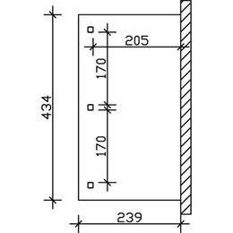 Skan Holz Terrassen&uuml;berdachung Venezia Terrassendach, 434x239 cm, Nussbaum
