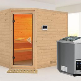 Karibu Sauna Tanami, 9 kW ext. Steuerung Easy Bio, ohne Dachkranz