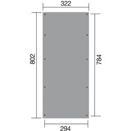 Weka Einzelcarport 617 Unterstand, 294x784 cm, Trapezblechplatten