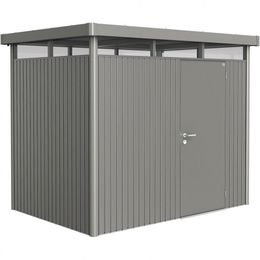 BioHort Ger&auml;tehaus HighLine quarzgrau-metallic, Standardt&uuml;r, H2 (275x195 cm)