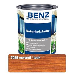 BENZ PROFESSIONAL Naturholzfarbe Holzschutzmittel, 0,75 l, Meranti-Teak