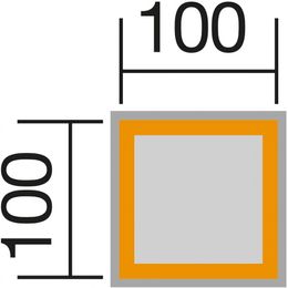 Weka Sandkasten 196 B mit Abdeckung, 100x100 cm