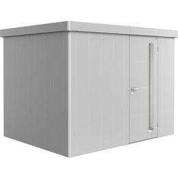 BioHort Ger&auml;tehaus Neo silber-metallic Ger&auml;teschuppen, Standardt&uuml;r, 2C (292x236 cm)