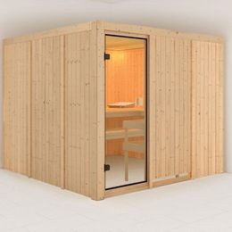 Karibu Woodfeeling Sauna Arvika, ohne Ofen