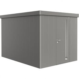 BioHort Ger&auml;tehaus Neo quarzgrau-metallic Ger&auml;teschuppen, Standardt&uuml;r, 4B (236x348 cm)