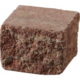 KANN Gartenmauer Vermont Kompakt Nebraska Kies Mauersteine, Halbende (15x15 cm)