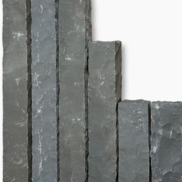 Seltra Natursteine Palisaden SANOKU Basalt anthrazit-schwarz, 12x12 cm, 30 cm
