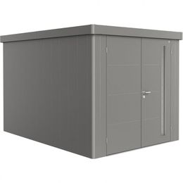 BioHort Ger&auml;tehaus Neo quarzgrau-metallic Ger&auml;teschuppen, Doppelt&uuml;r, 4B (236x348 cm)