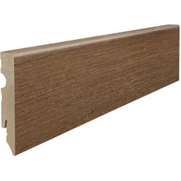 HARO Stecksockelleiste Cube Eiche Bari bernstein Fu&szlig;leisten, 2200x15x80 mm