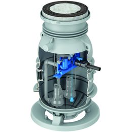 Aco Muli Max Pumpstation B125, Deckel lose aufgelegt, Muli Max duo