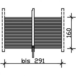 Skan Holz R&uuml;ckwand Leimholz f&uuml;r Carport Spessart Eiche Hell, Einzelcarport