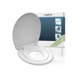 Franz Joseph Sch&uuml;tte Duroplast WC-Sitz FAMILY WHITE, mit Absenkautomatik und Schnellverschluss | Gr.: onesize