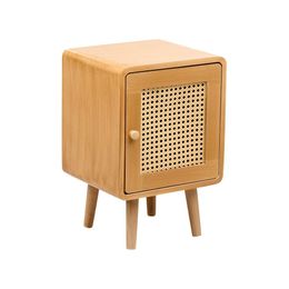 Beliani Nachttisch LEFROY in Braun - (W) 33 x (H) 50 x (L) 30 cm | Gr.: onesize