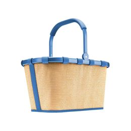 Reisenthel Carrybag - Einkaufskorb (cord dark matcha) in frame raffia blue | Gr.: onesize