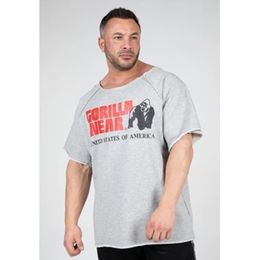 Gorilla Wear T-shirt - Classic Workout Top - Grau | Gr.: XXL