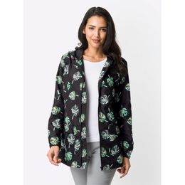Sieh an! Regenjacke in schwarz-bedruckt | Gr.: 48