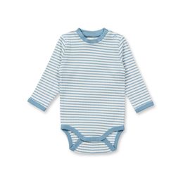 Sense Organics Bio Baby Bio Baby Langarmbody in hellem Denim blau-Wei&szlig;, Modell YVON | Gr.: 62/68