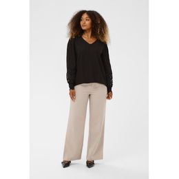Cream Langarm-Bluse CRTina Relaxed fit in Pitch Black | Gr.: 38