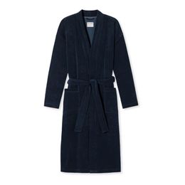 Schiesser Bademantel Feather Terry in Dunkelblau | Gr.: M