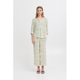 Ichi Casual Hose IHMARRAKECH Loose fit in Tea Dottet Flower Aop | Gr.: M